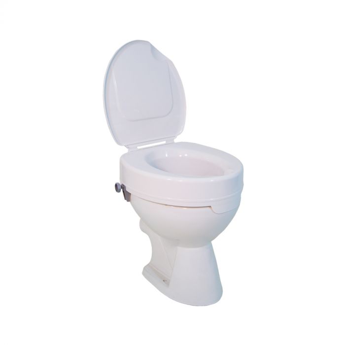 TICCO 2G 10 Raised Toilet Seat With Lid - Comfort for Elderly and Disabled